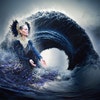 37 Moody Mermaid Digital CG Backdrops, Ocean Backgrounds, Beach Stock ...