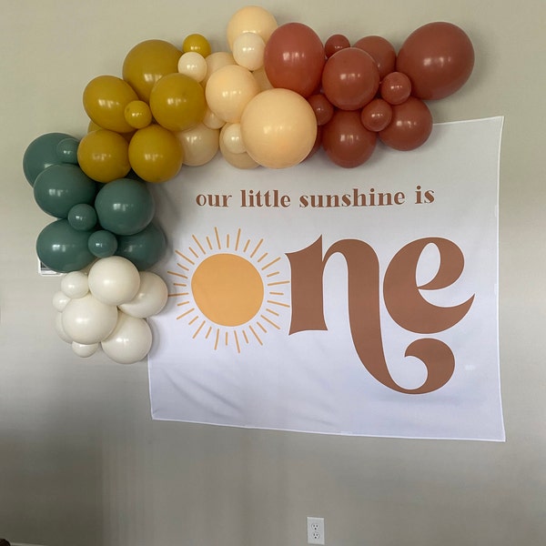 Sunset Horizon Balloon Garland Kit / Here Comes the Sunshine Baby ...