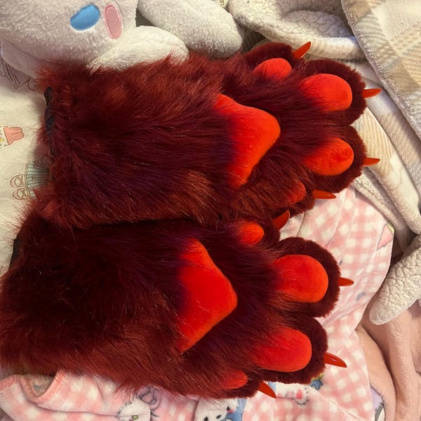 Fursuit Five Finger Realistic Version Paws - Animal Bear Lion Tiger ...