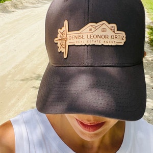 Zoni Wear Leather Patch Hat Leather Patch Trucker Hat - Etsy