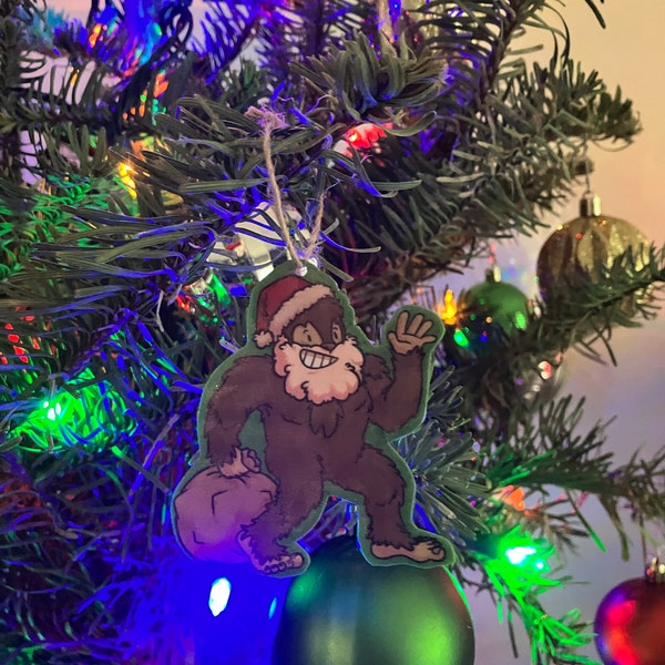 Cryptid Christmas Tree Ornaments - Mothman Ornament, Nessie Ornament ...