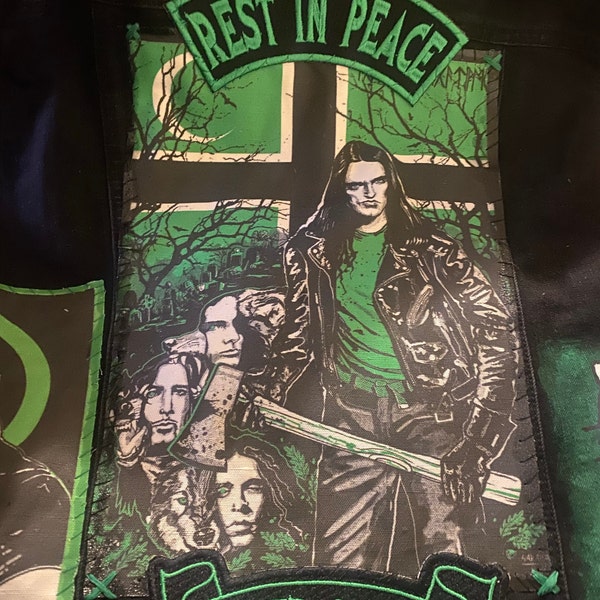 Custom Embroider Biker Top Rocker - Etsy