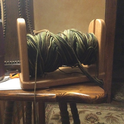 Yarn Holder, Handmade, Yarn Spinner, Yarn Caddy, Yarn Spindle, Yarn ...