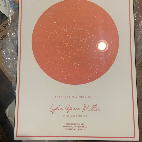 Custom Star Map | Valentine's Christmas Gift First Kiss Poster Love ...