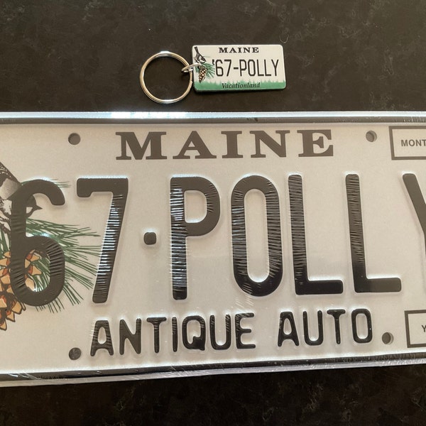 Personalized Iowa Replica License Plate Zipper Pull Overlaminated Bag ...