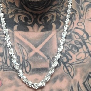 5mm 925 Solid Miami Cuban Sterling Silver Box Lock Chain Real - Etsy