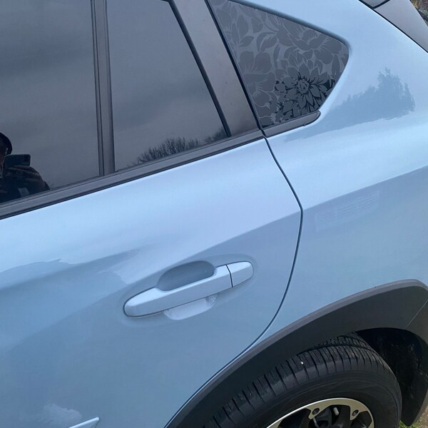 Fits 2018-2023 Subaru Crosstrek Rear Side Window Floral Flowers Pattern ...