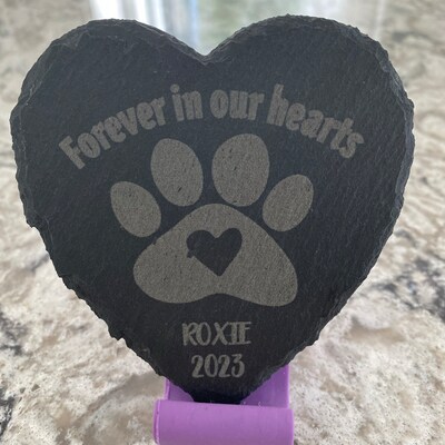 Dog Memorial Garden Stone Pet Memorial Gift in Memory Dog Pet Loss ...