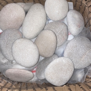 Sugar Stones Natural Ocean Tumbled Light Stones for Kindness Rock ...
