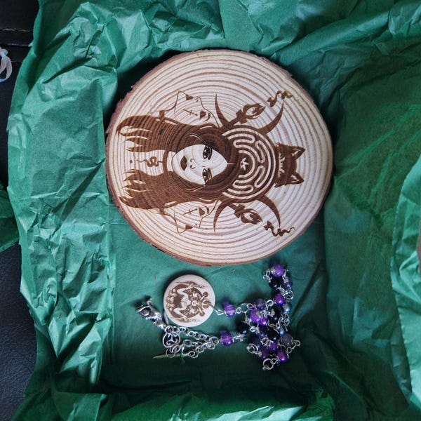 Gaia Altar Tile, Gaia Altar Decoration, Earth Mother Goddess of ...