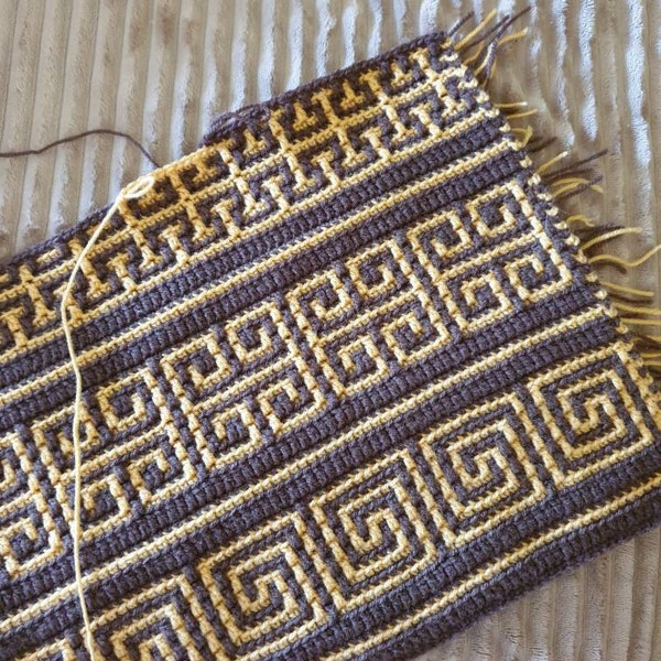 Milagros Throw Mosaic Crochet Pattern - Etsy