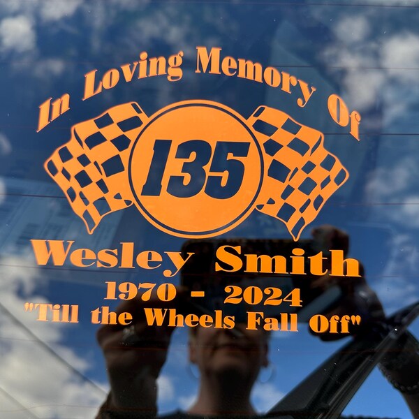 Racing Memorial Version 2 Decal - Etsy