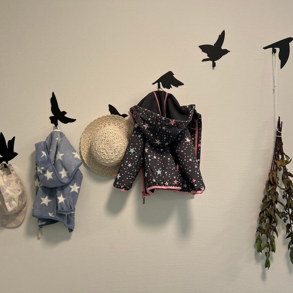 Wall Decor Hooks Cute Small Hooks Birds Lover Decorative Hooks Entryway ...