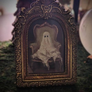 Ghost Portrait,halloween, Mini Art Print,framed - Etsy