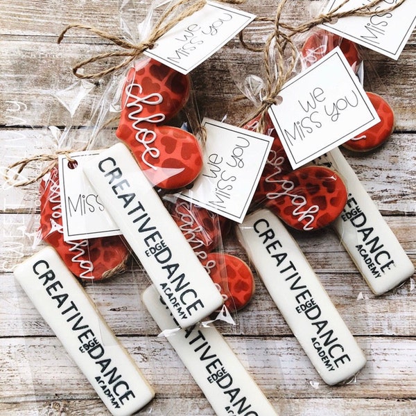 We Miss You Printable Cookie Tag -2" Square-friends, Family, Coworker ...