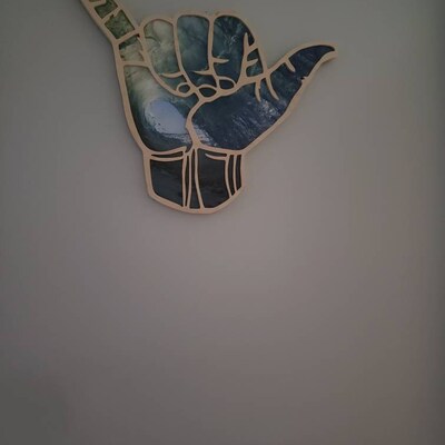 Shaka Hand Sign / Hang Loose Hand / Surf Art Decor / Coastal - Etsy UK