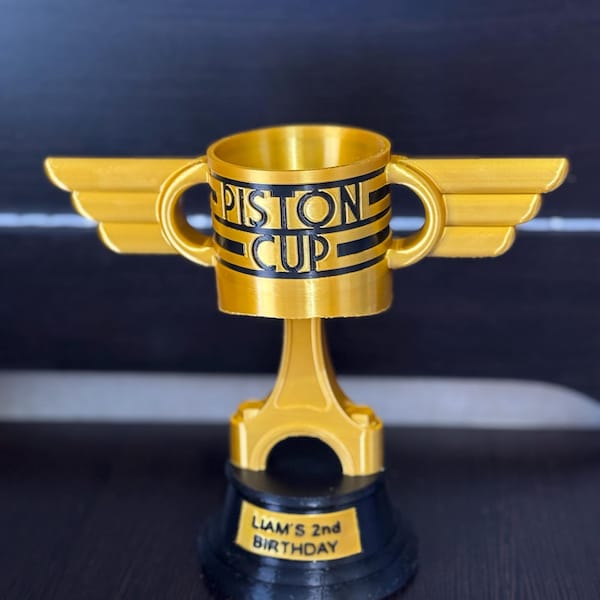 Personalized Piston Cup Name Trophy | 3D Printed - Etsy