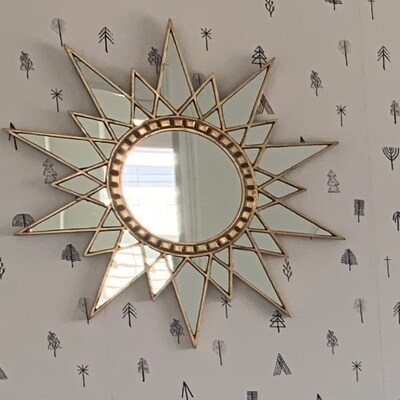 Gold Star Mirror 23.6 Decorative Wall Mirror Cuzco Style 'gold Star ...