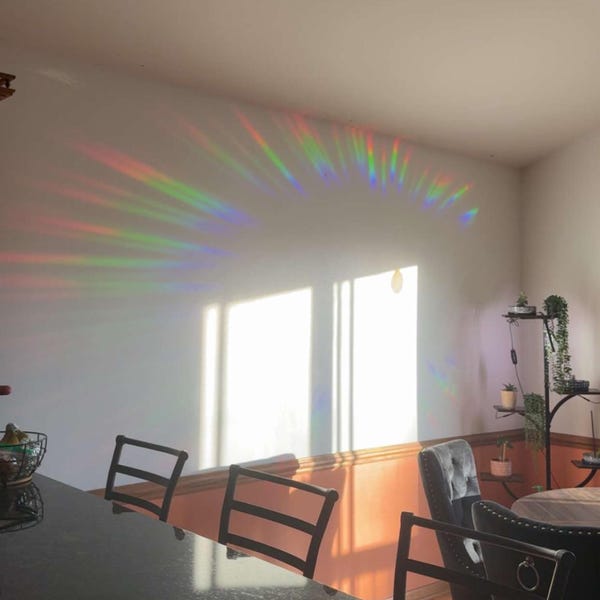 Cat Rainbow Maker Window Decal, Celestial Cat Suncatcher Decal, Cat ...