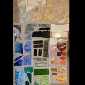 15 Lbs Stained Glass Scrap, Transparent Colored Glass Pack, Mosaic ...