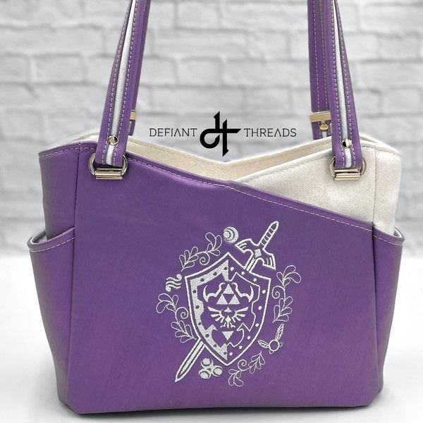 Zelda Machine Embroidery Design - Hylian Shield With Master Sword 5x7 ...