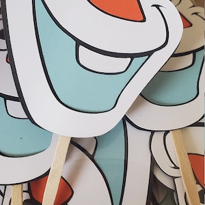 Olaf Head Toppers 6ct | Etsy