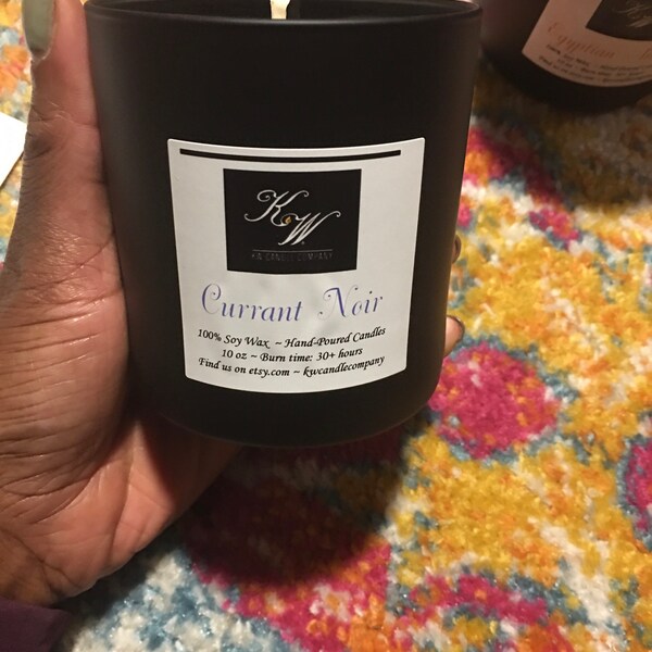 10 Ounce Copper or Silver Glass Jar Scented Candle 100% Soy Wax ...