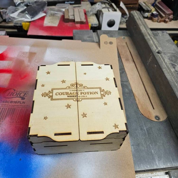 Courage Potion Box: Laser Cut Files (SVG, PDF, CDR) - Etsy