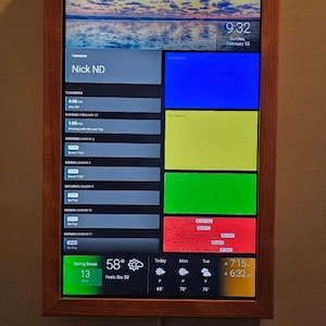 32in Touchscreen Smart Calendar / Smart Home Control Center / Dakboard ...
