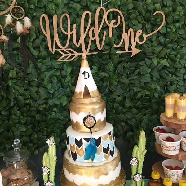 Wild One Arrow Wood Sign - Wood Sign Art, Wooden Sign, Laser Cut Wood ...