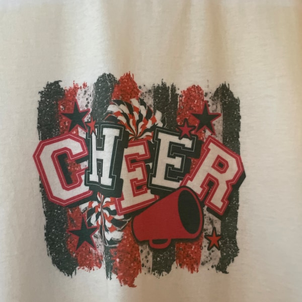 Cheer Sublimation, Cheer Brush Strokes Sublimation Design, Cheerleader ...