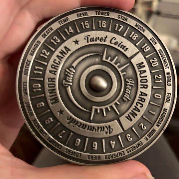 Tarot Wheel-unique Tarot Deck Coin, Fully Functional Spinning Tarot ...