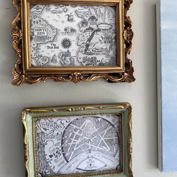 Shadow and Bone Map Print | Hand Drawn Art Print - Etsy