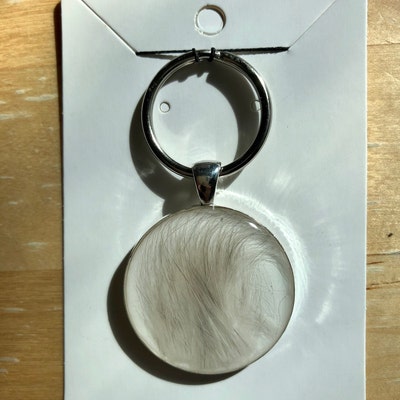 Hair Keychain, Pet Fur Keychain, Pet Fur Memorial, Pet Memorial ...