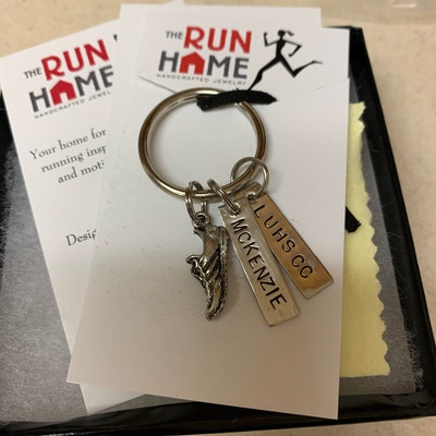 Cross Country Running Key Chain Personalized Custom Running Key Chain ...