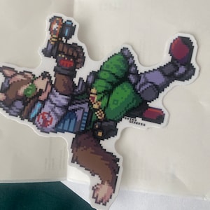 Cyberpunk Edgerunner Pixel Art Sticker Premium Matte Vinyl Stickers ...