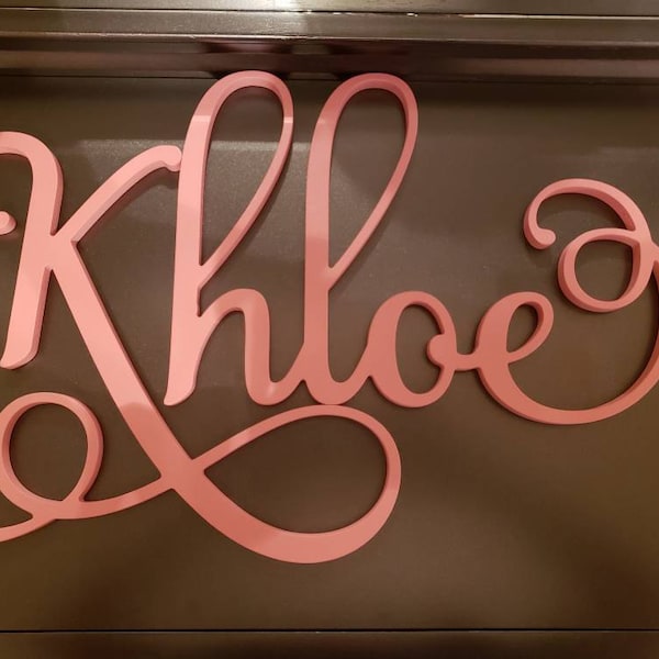 Wooden Name Sign Mila Custom Wood Name Sign Personalized Wood Name Sign ...