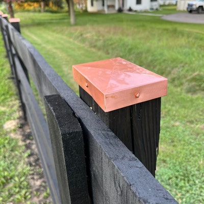 Solid Copper Post Caps - Etsy