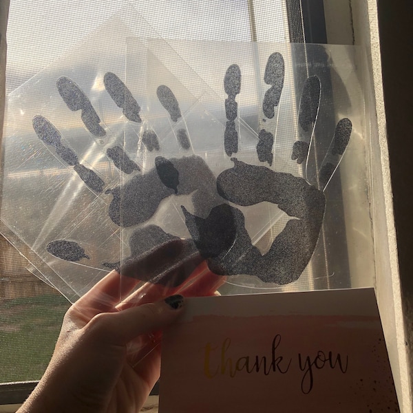 Gold Glitter Handprint - Etsy