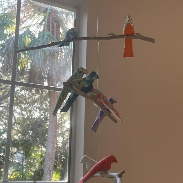 Custom Bird Mobile - Choose Your Colors - Baby Crib Mobile - Bird ...