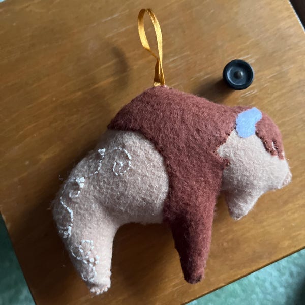 Buffalo Sewing Pattern, American Bison, Felt Ornament, Christmas ...