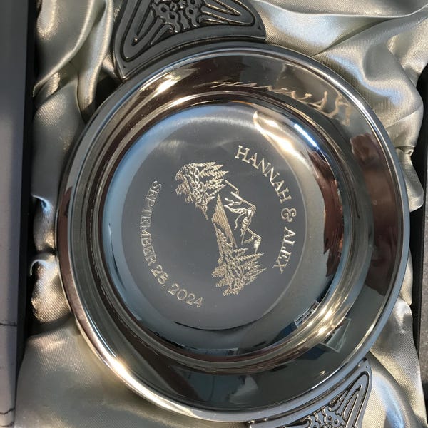 Scottish Wedding Gift Engraved Quaich Personalised Quaich Wedding ...
