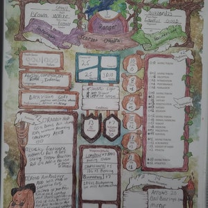 Form-fillable Sunlit Character Sheets - Etsy Canada