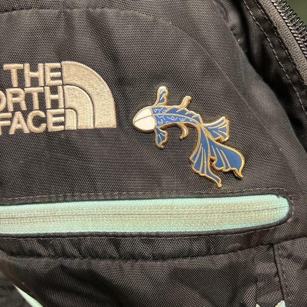 Starry Night Koi Fish Enamel Pin, Koi Fish Pin, Koi Fish Enamel Pin ...