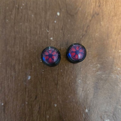 Pair of Smiley Face Plugs Gauges buy 2 Pairs, Get 1 Pair Free 18g, 16g ...