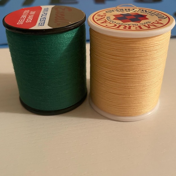 Americana Quilting Thread Spools - 100% Glaced Cotton - 3 Ply- 50 ...