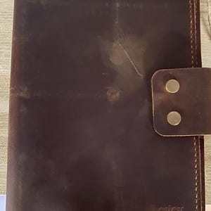 Personalized Leather Binder 2 Inch 3 D-ring, Fit Letter Sized 3 Hole 8. ...