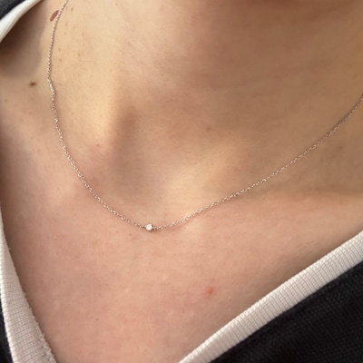 Gold Chain Necklace, Solid Gold Chain, Tiny Gold Chain, Dainty Gold ...