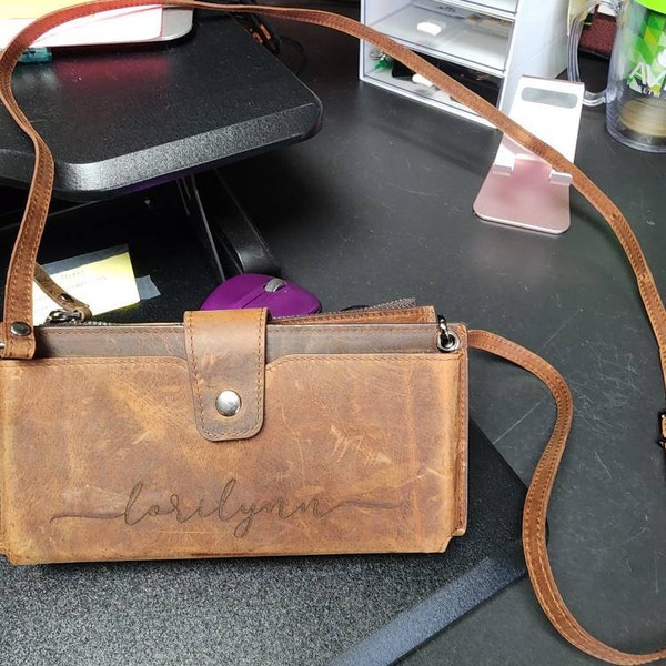 Leather Wallet With Phone Compartment, Modern Travel Accessory ...