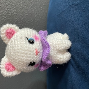 Kitty, the Little White Kitten Pattern Crochet Cat Pattern Amigurumi Cat Pattern Crochet White ...